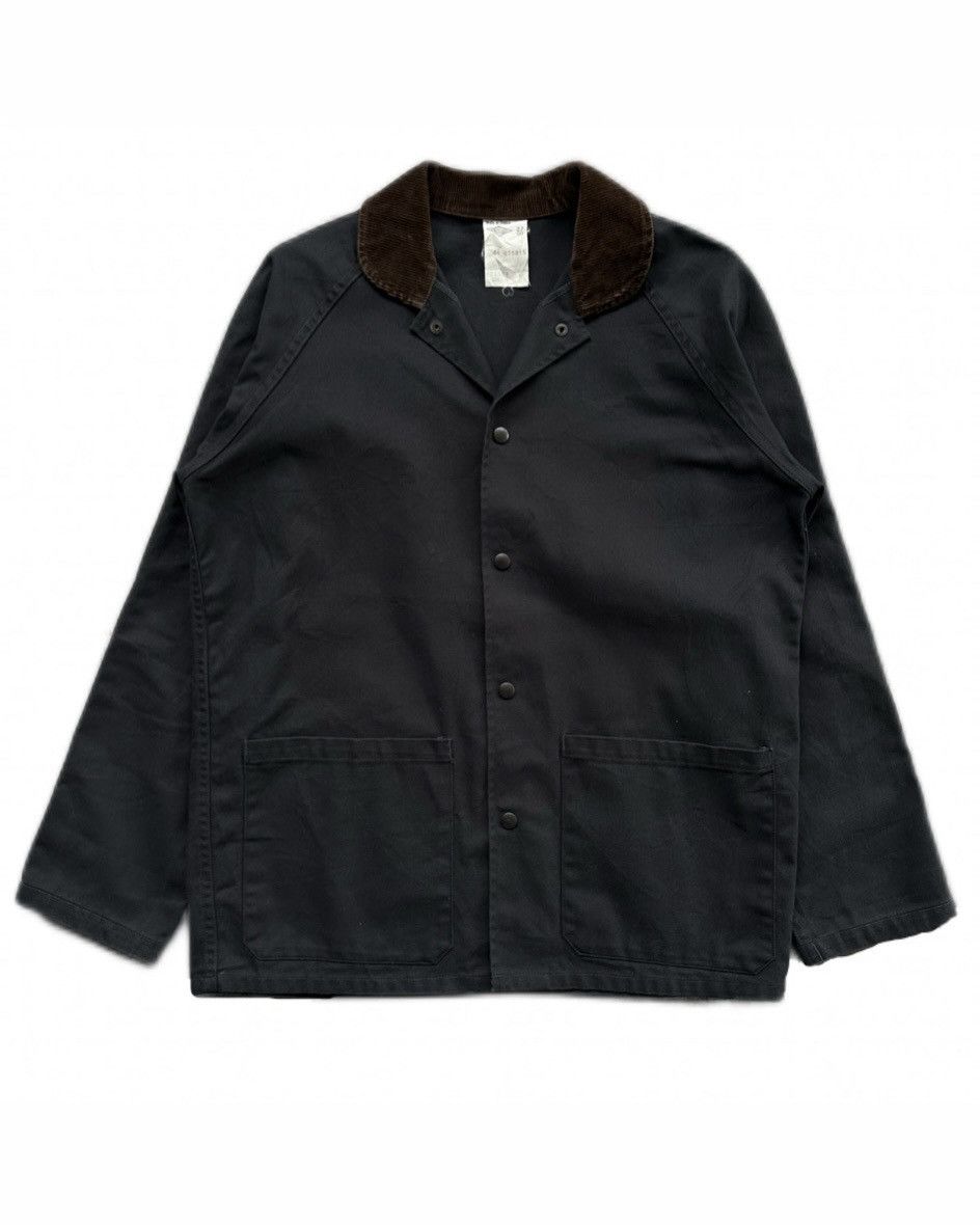 Danton Vintage Danton Denim Chore Jacket Corduroy Collar | Grailed