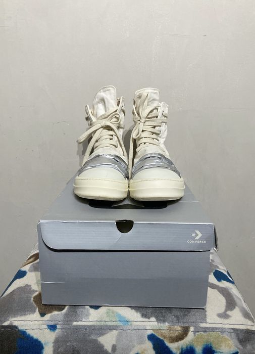 Rick Owens INSANE SS17 HUSTLER MUMMY RAMONES DUCT TAPE FOIL 42 SNEAKERS ...