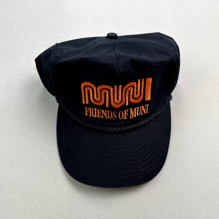 Vintage Vintage MUNI Hat Black Bus Train BART Uniform Worker 90s | Grailed