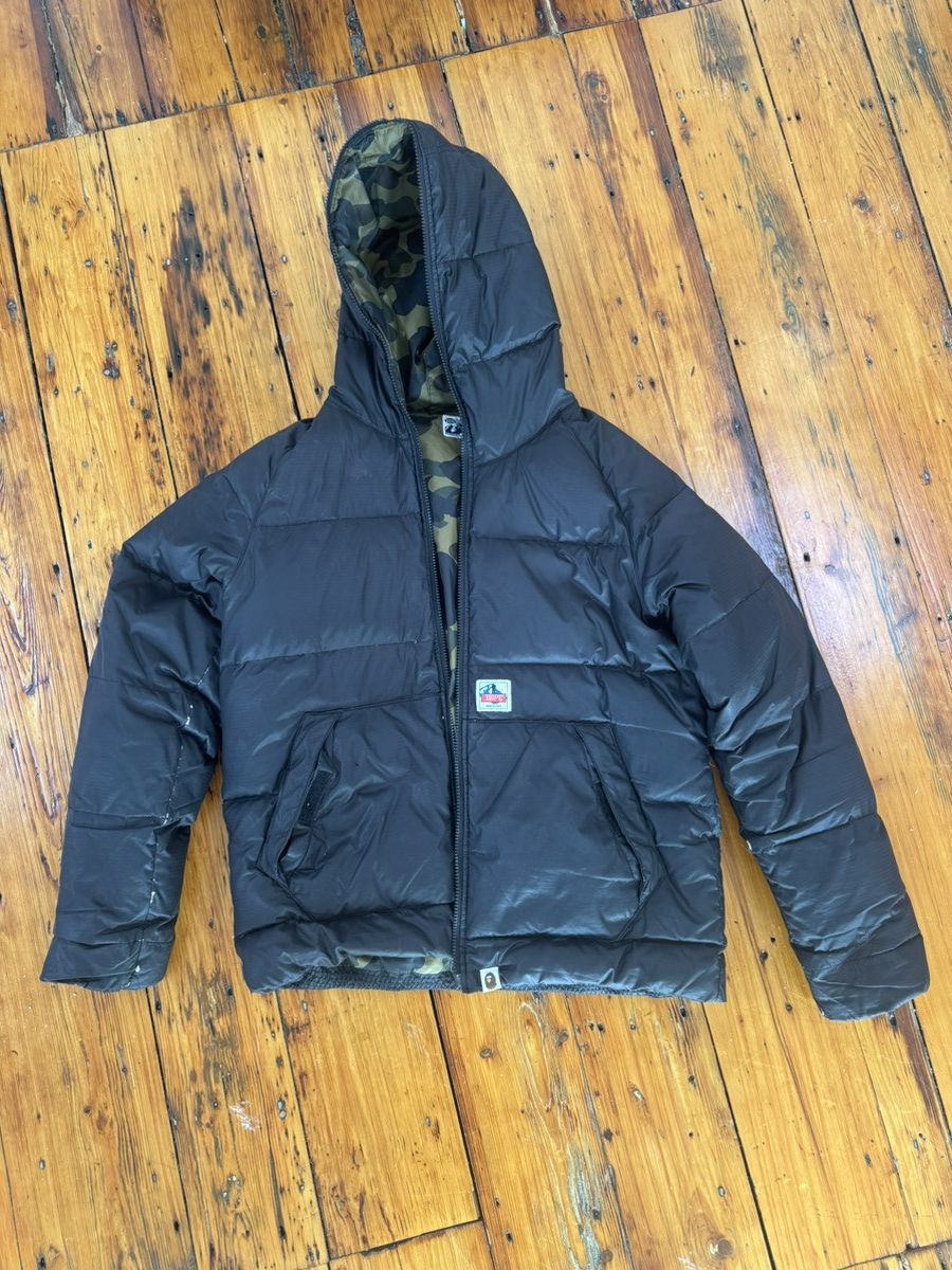 Bape Bape Full Zip Puffer Jacket Camo Lined | Grailed