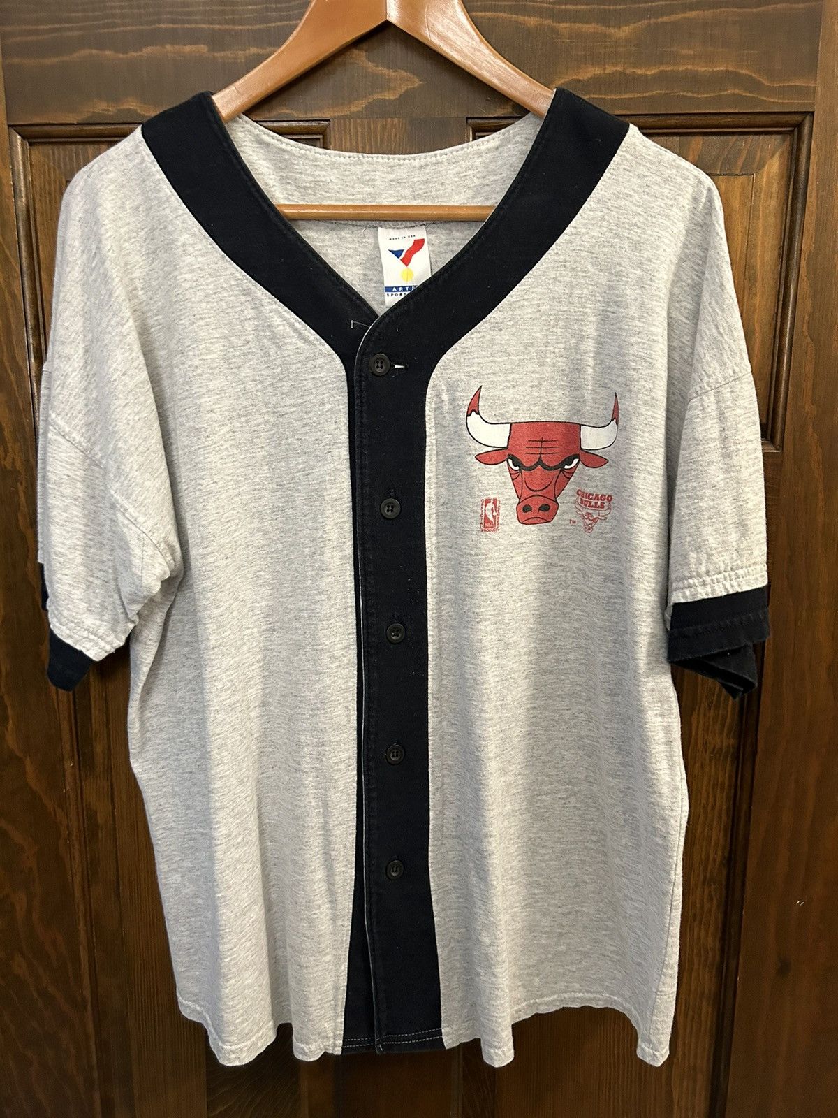 Vintage Vintage Chicago Bulls baseball jersey | Grailed