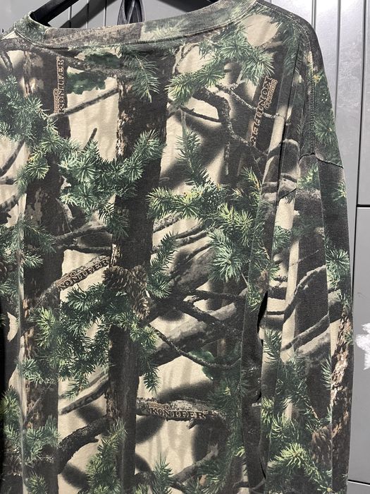 Vintage Pine Tree long sleeve camo seclusion3D KONIFER print | Grailed