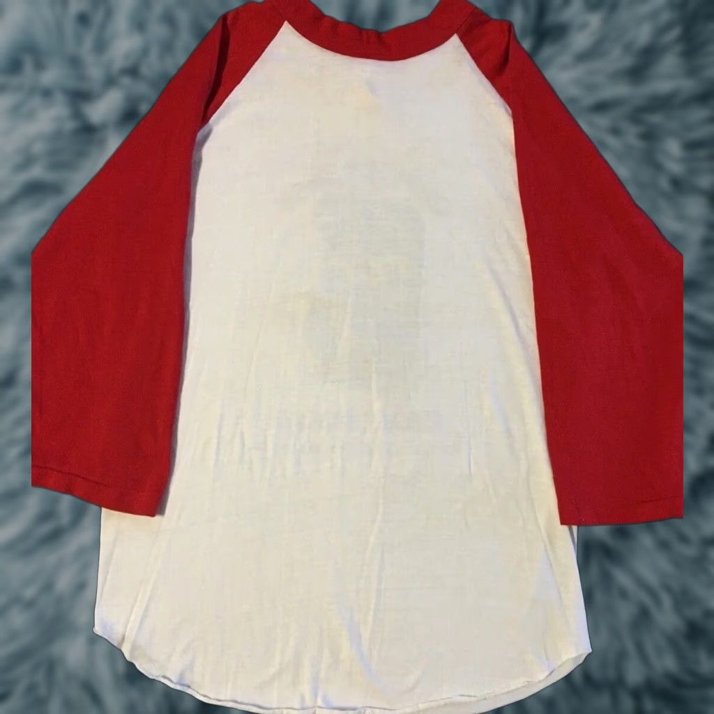 Vintage VINTAGE 80s Jupiter One Arcade Faded Raglan Shirt Red Arizona ...