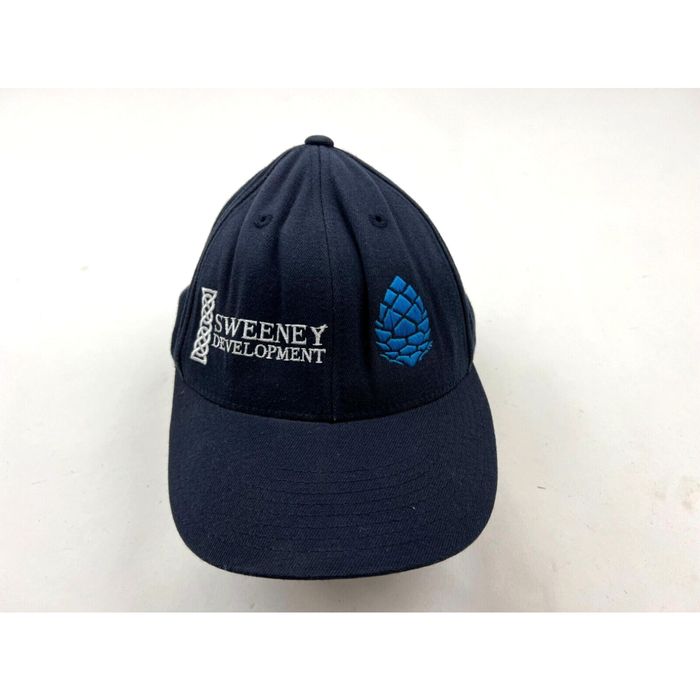 Vintage Sweeney Development Aspen Hat Cap Stretch Fit Blue White Adult ...
