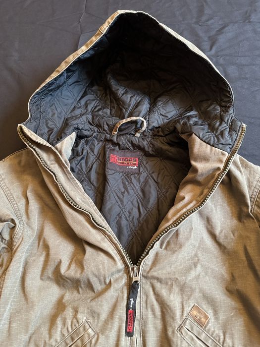 Wrangler Wrangler Riggs Workwear Olive Hooded Jacket Carhartt | Grailed