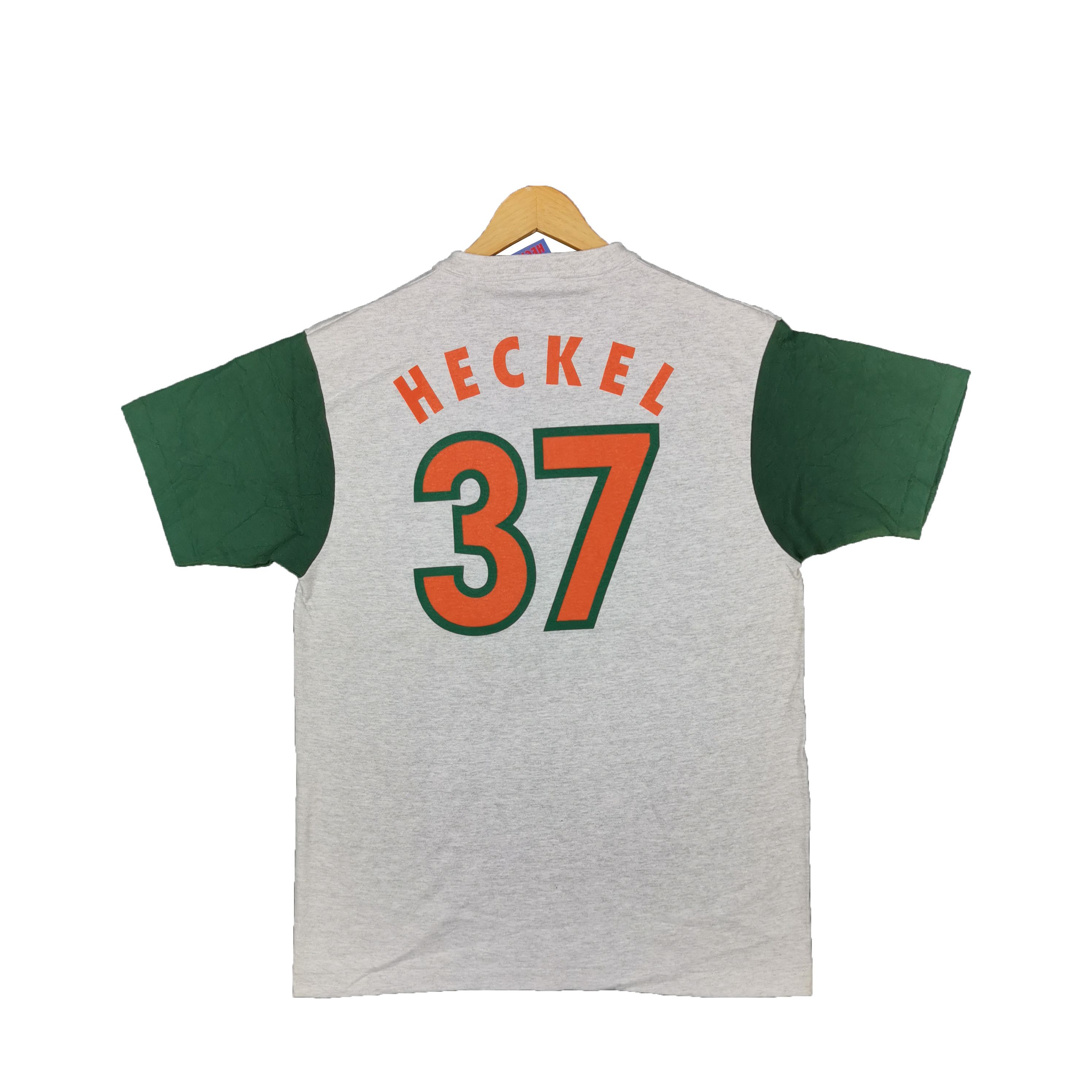 Vintage Vintage 90's Heckel T-shirt Baseball Heckel 37 Baseball Tee ...