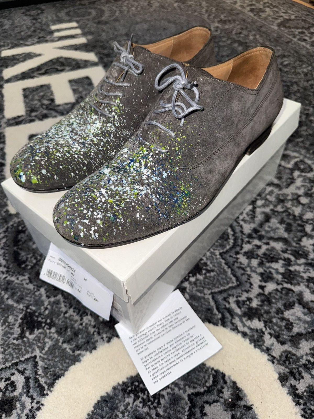 Maison Margiela Maison Margiela Dress Shoes Painted (Grey Brown) SZ 11 ...