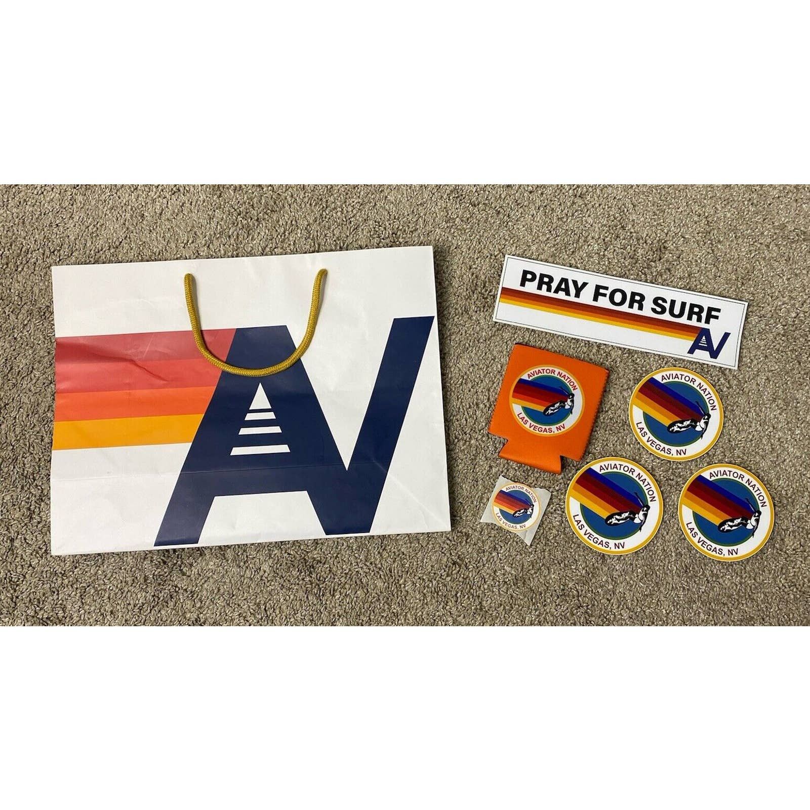 Aviator Nation Aviator Nation Las Vegas Koozie Can Holder Surf Stickers ...
