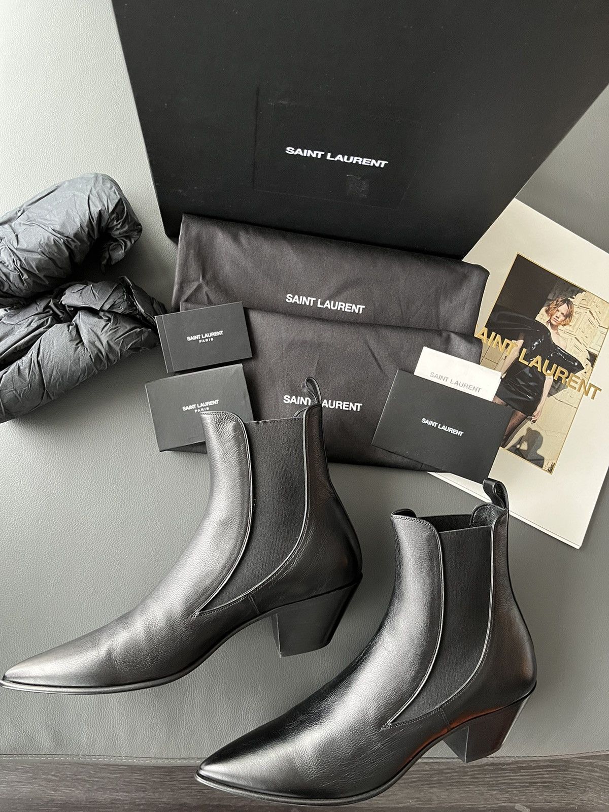 Saint Laurent Paris Super Runway Brand New Saint Laurent Riverside ...