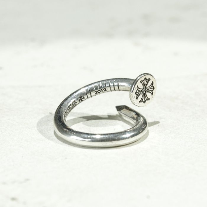 Chrome Hearts CHROME HEARTS NAIL RING FLAT - DIAMOND RING | Grailed