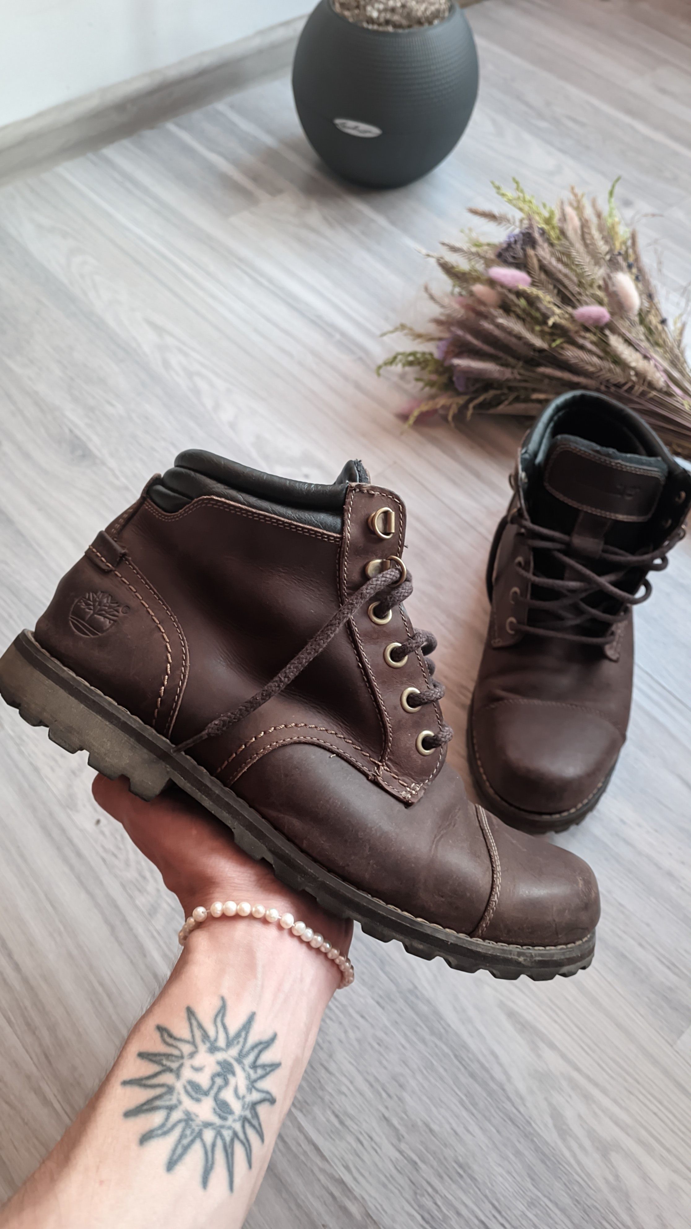 Timberland × Vintage Timberland vintage brown leather boots | Grailed