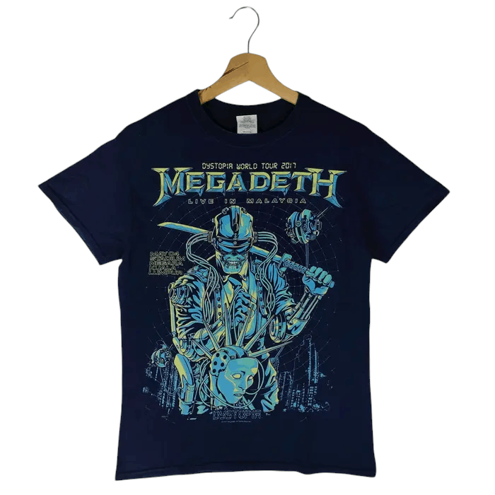 Band Tees × Megadeth × Tour Tee Megadeth Dystopia World Tour 2017 in ...