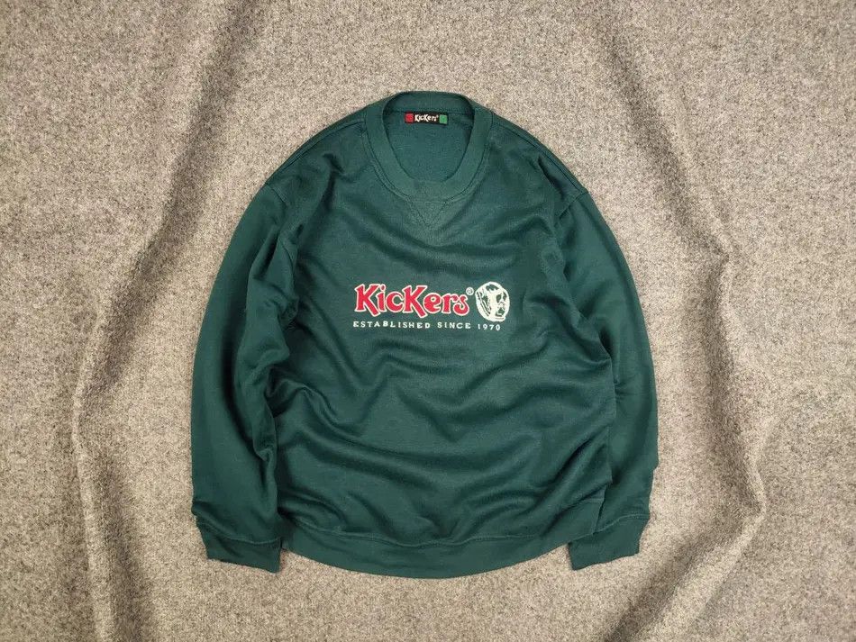 Kickers Vintage KicKers embroidered Emerald Sweatshirt Y2K Style | Grailed
