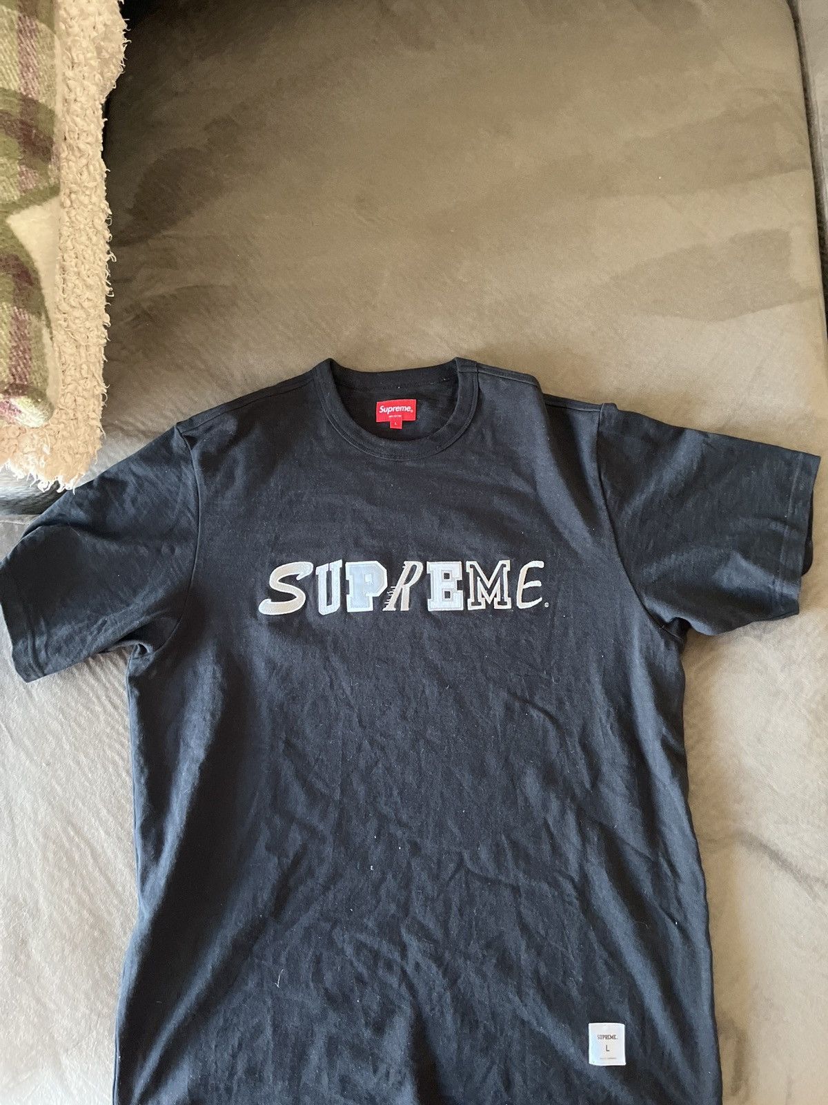 Supreme Supreme Collage Logo Top black | Grailed