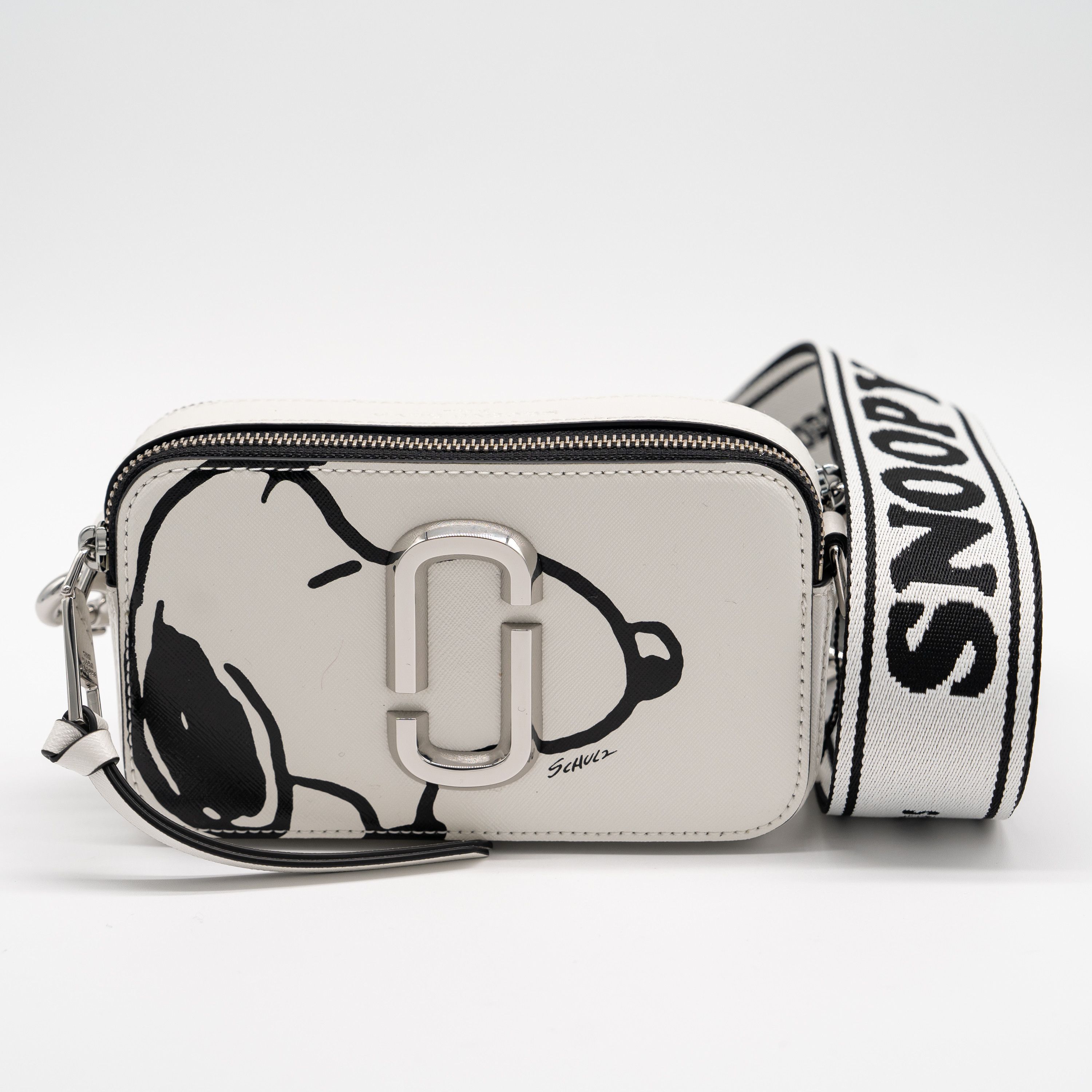 Marc Jacobs Marc Jacobs Snoopy Peanuts White Black Snapshot Camera Bag ...
