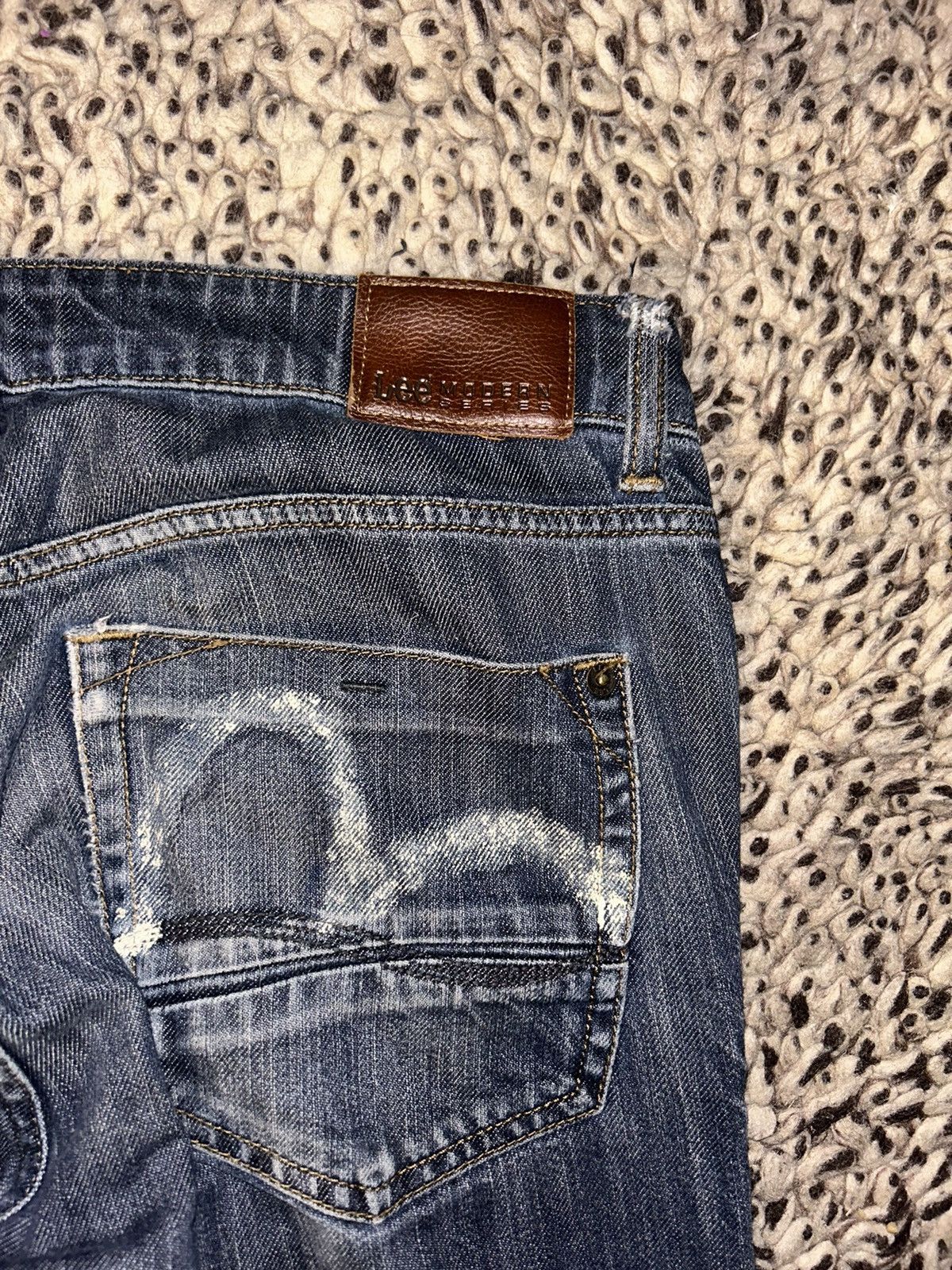 Evisu × Lee jeans back pocket logo | Grailed
