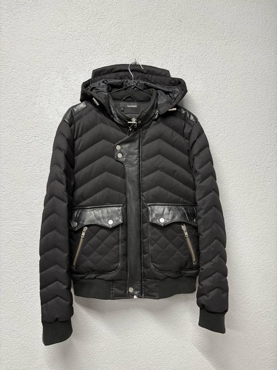 The Kooples The Kooples mens down / wool / leather jacket Medium | Grailed