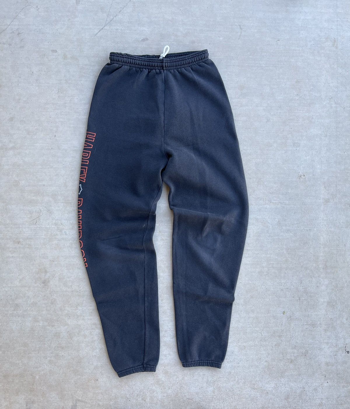 Harley Davidson 90s Vintage Harley Davidson Sweatpants Faded Worn Baggy ...