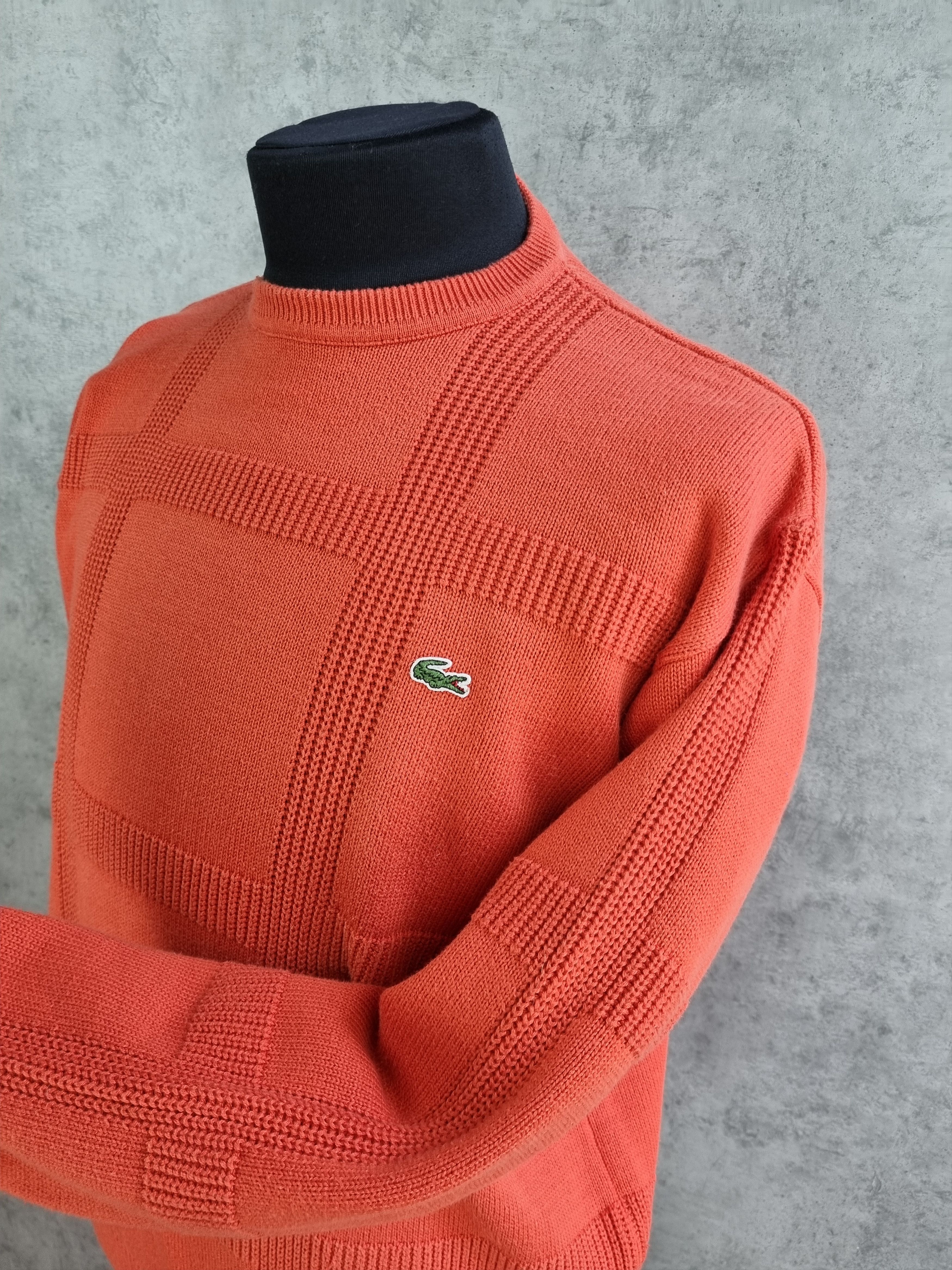 Coloured Cable Knit Sweater × Lacoste × Vintage Rare 80s LACOSTE ...