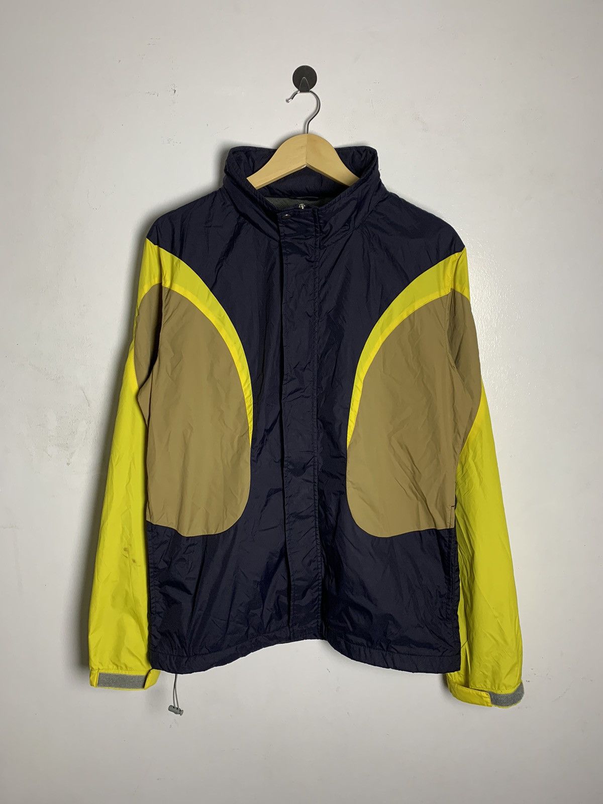 Vintage SS09 CDG SHIRT — COLORBLOCK PATTERN NYLON WINDBREAKER JACKET ...