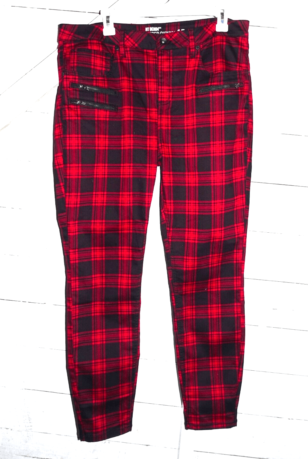 Rude (Hot Topic) Hot Topic Hi-Rise Super Skinny Plaid Jeans 17 | Grailed