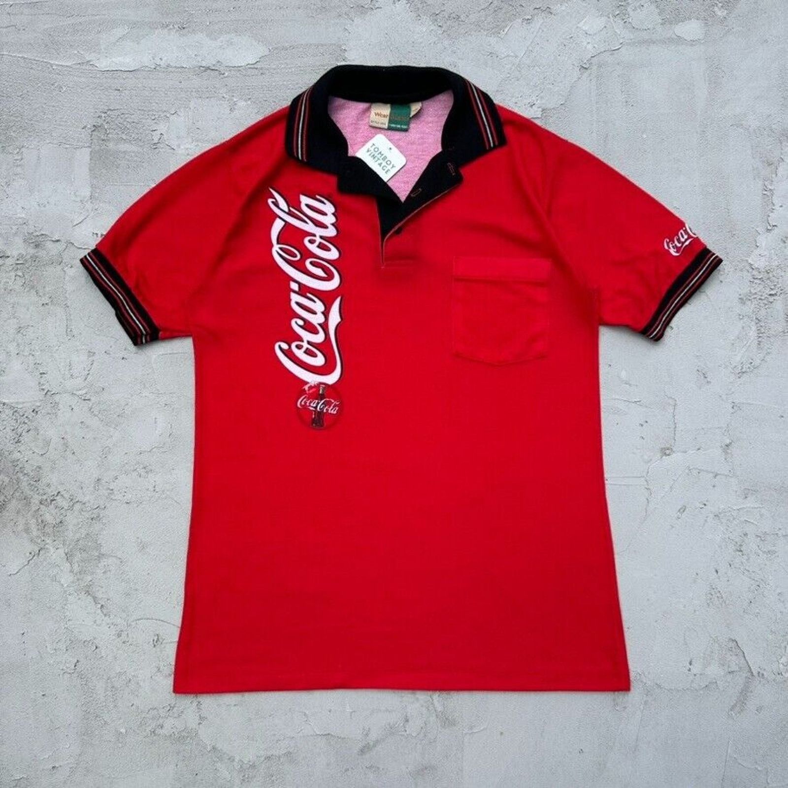 Coca Cola × Vintage Vintage Wear Guard Coca Cola Uniform Red Collared ...