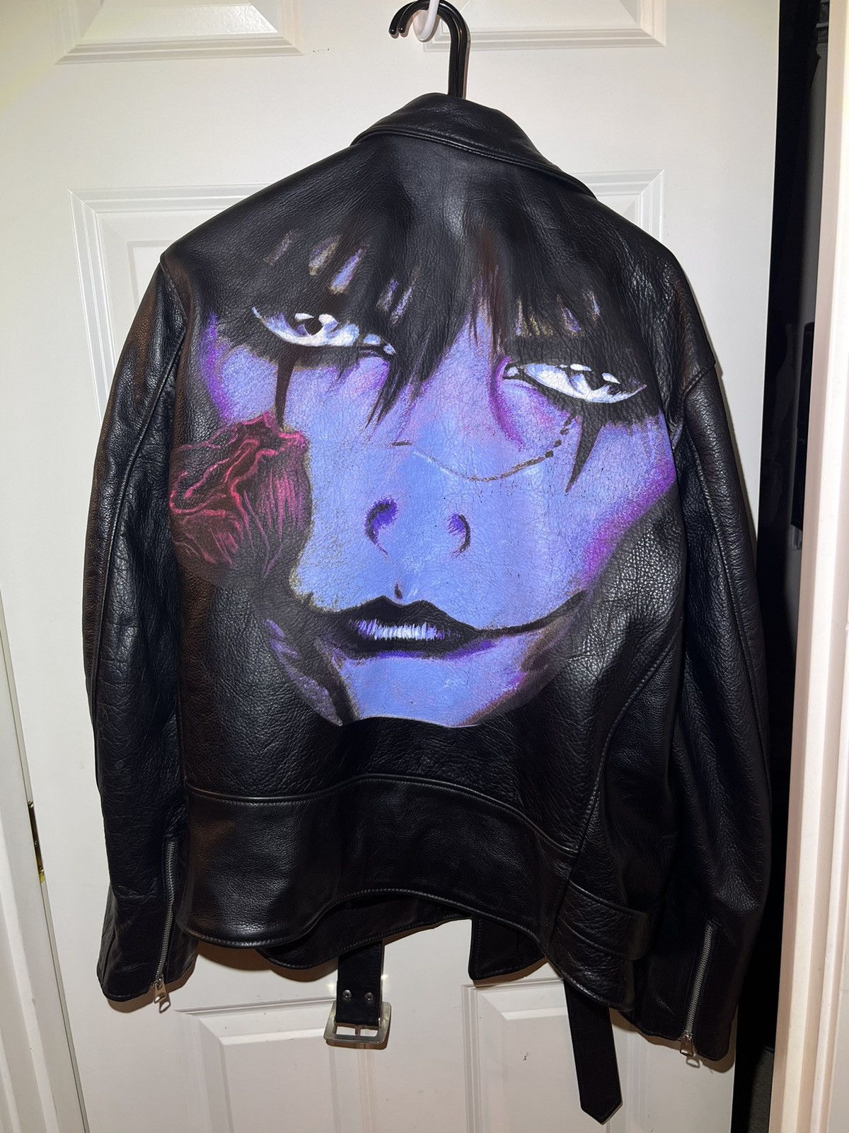 Schott × Supreme Supreme Schott Perfecto Leather Jacket The Crow | Grailed