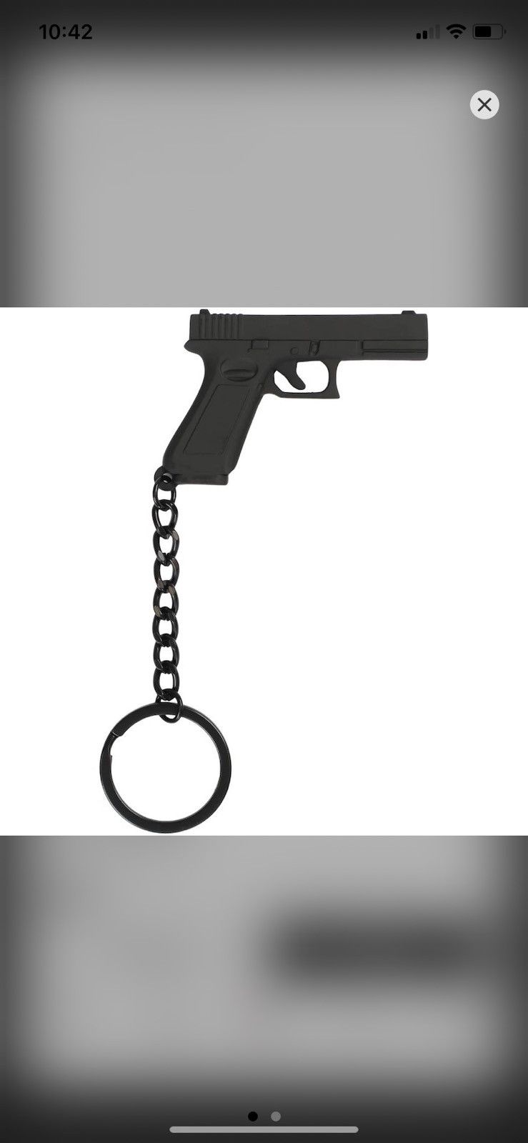 Fuck The Population FTP Pistol Keychain | Grailed