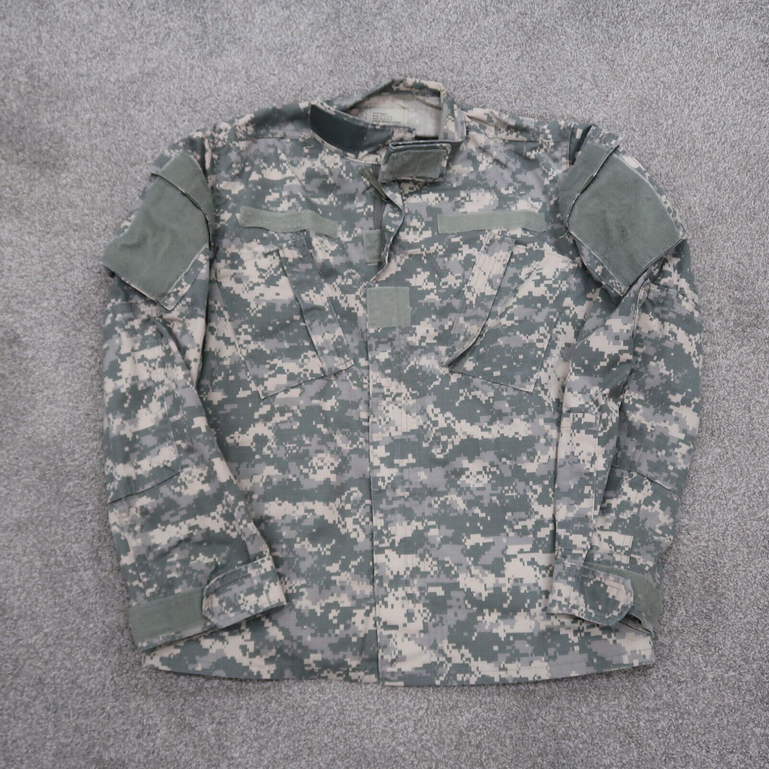 Vintage US Army ACU Field Jacket Shirt Camouflage Military Coat Small ...