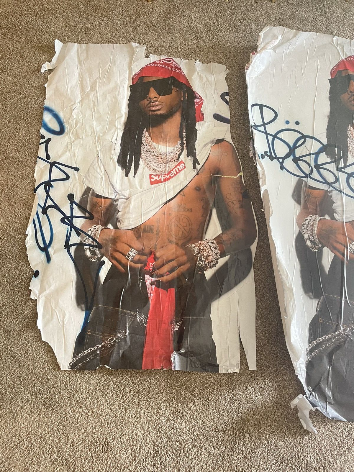 Supreme PLAYBOI CARTI SUPREME PROMO POSTER | Grailed