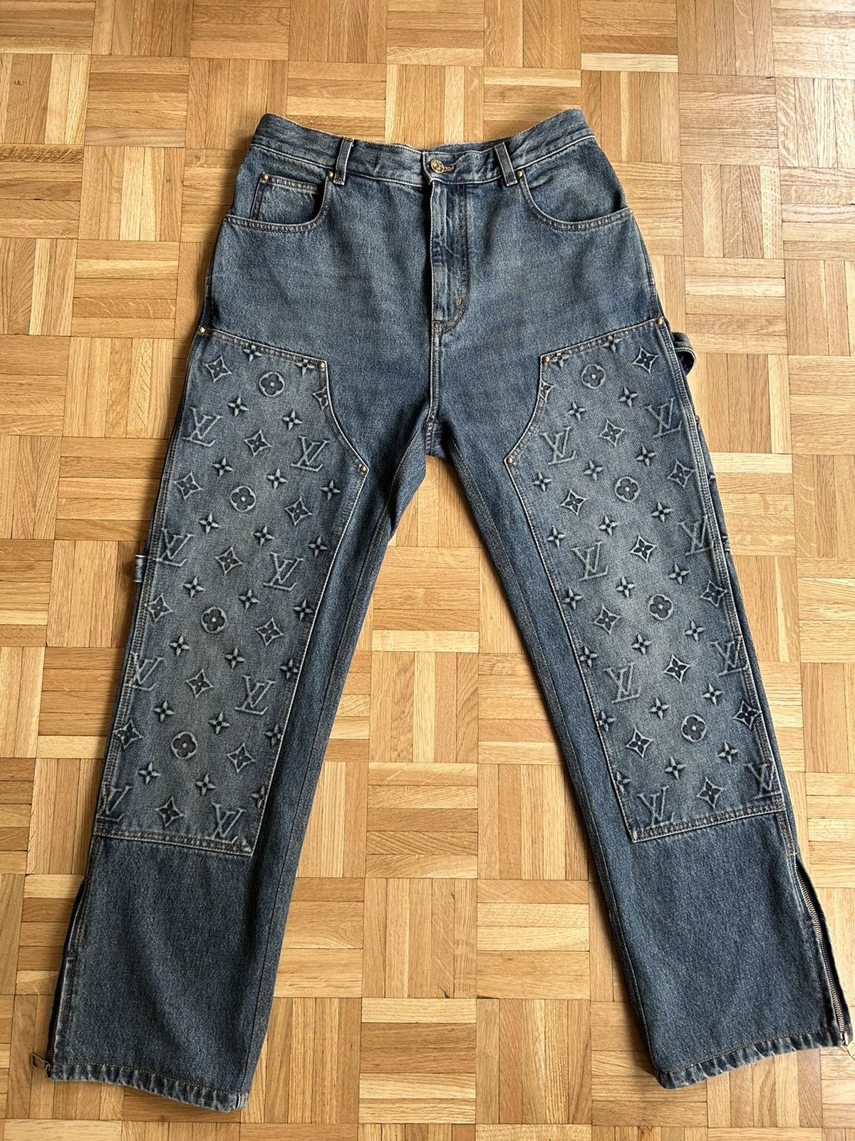 Louis Vuitton 🔵 LOUIS VUITTON 🔵 - Denim Carpenter Monogram Pants | Grailed