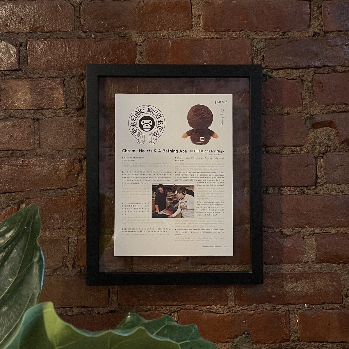 Bape Set of 2 - Chrome Hearts Interview w/ Nigo Posters | Grailed