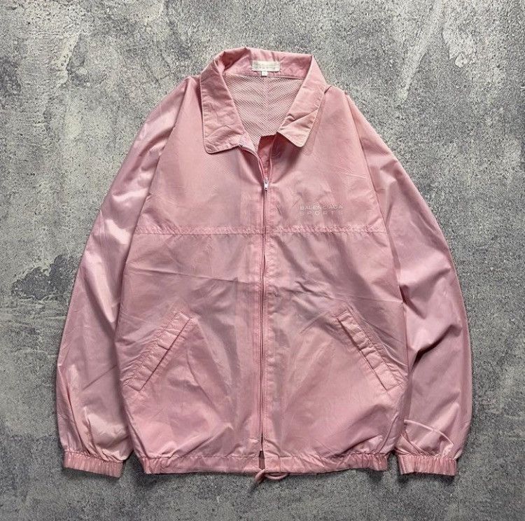 Balenciaga Vintage Balenciaga Soft Pink Coach Jacket | Grailed