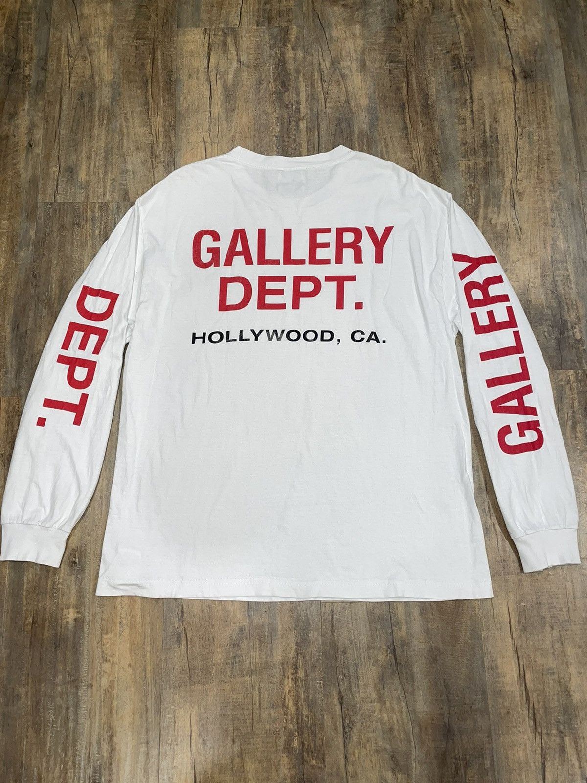 Gallery Dept. RARE Gallery Dept Red Souvenir Logo Collector White L/S ...