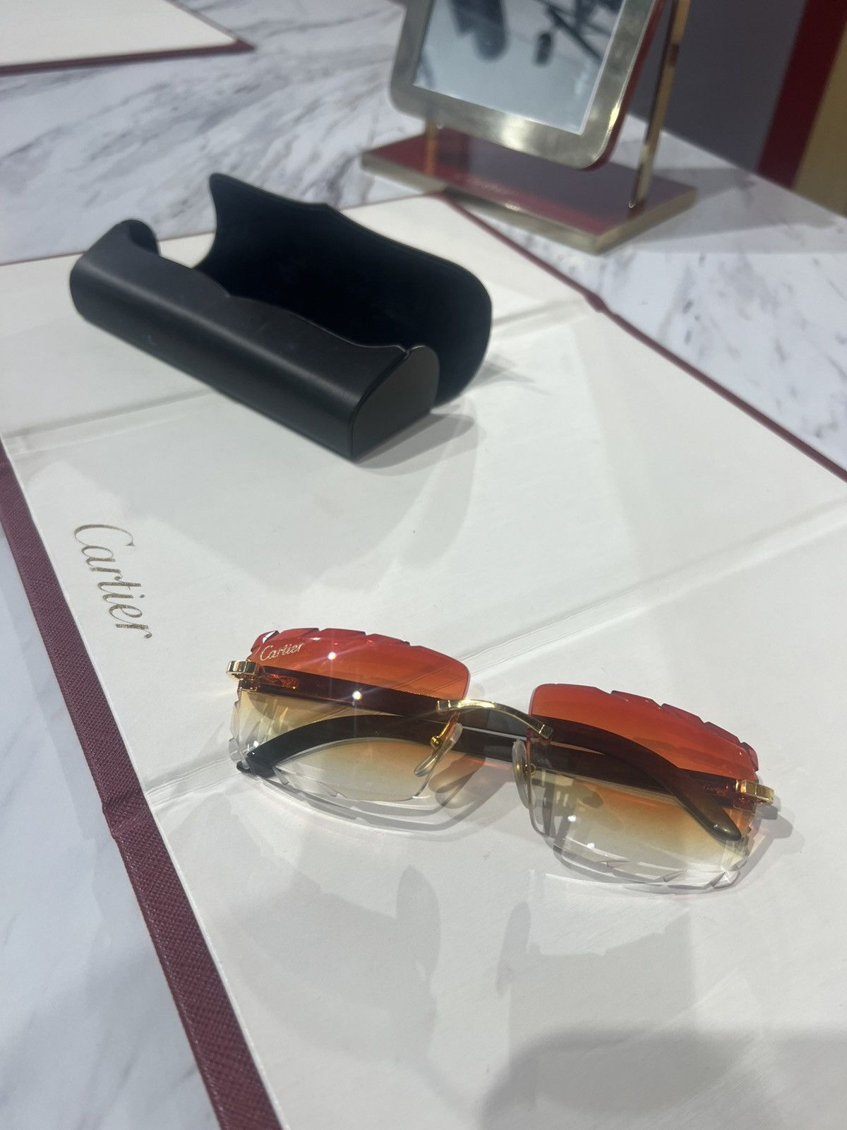 Cartier 100 % Authentic Cartier black buffs | Grailed