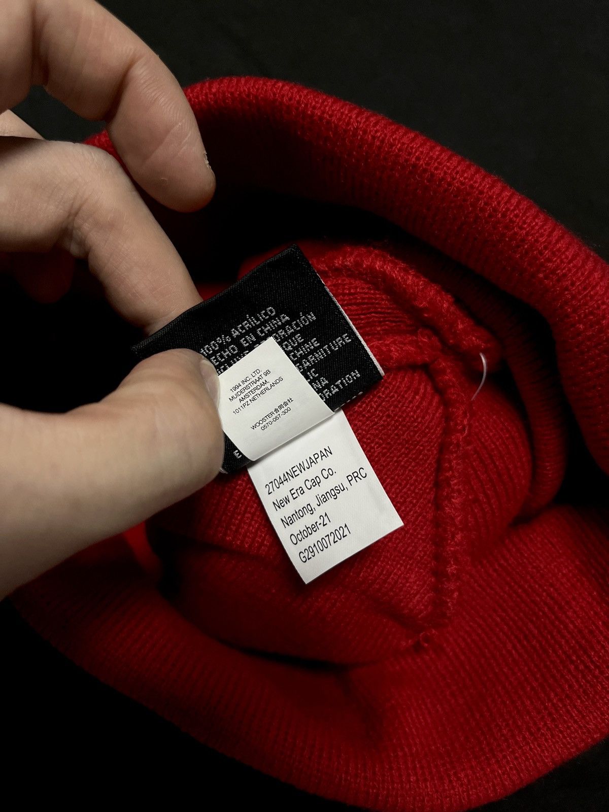 Supreme Rare Supreme New York Yankees New Era Box Logo Red Beanie | Grailed