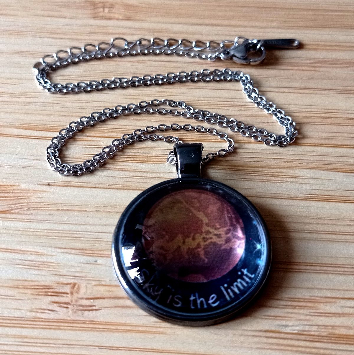 Hysteric Glamour × Japanese Brand × Vintage Punk Tiny Planet Venus Art Crafted Silver Necklace ...