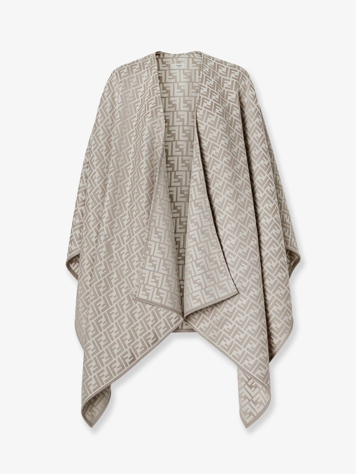 Fendi Ff Silk And Wool Poncho | Grailed