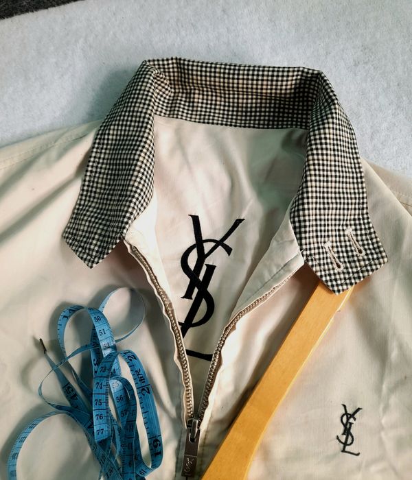 Vintage 💥BIG LOGO💥 yves Saint laurent jacket x ysl jacket | Grailed