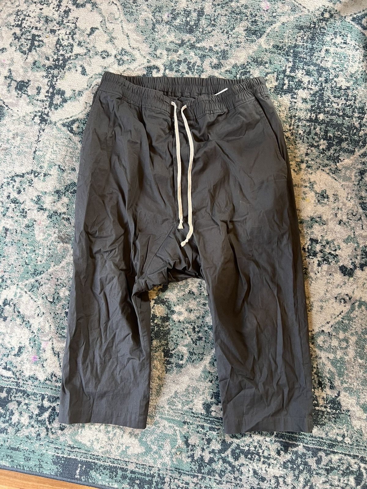 Rick Owens Rick Owens Cropped POD Pants Grey | Grailed