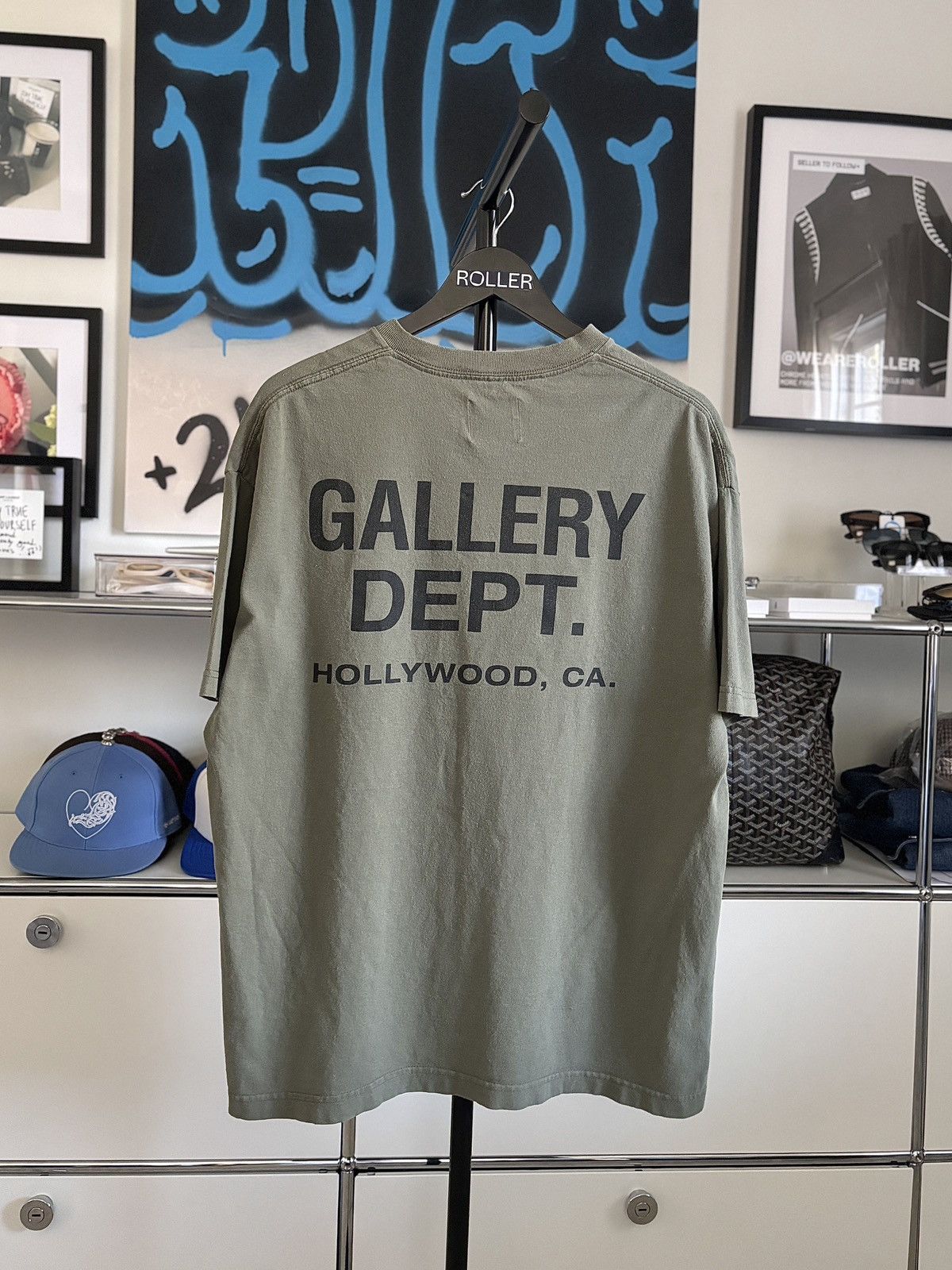 Gallery Dept. RECEIPT - ARMY GREEN LOGO TEE | Grailed
