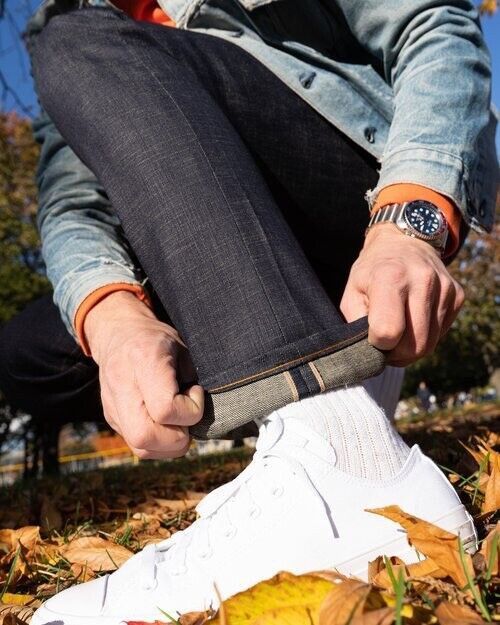 Naked & Famous Perfect Blue Weird Guy Slubby Selvedge Japanese Denim ...