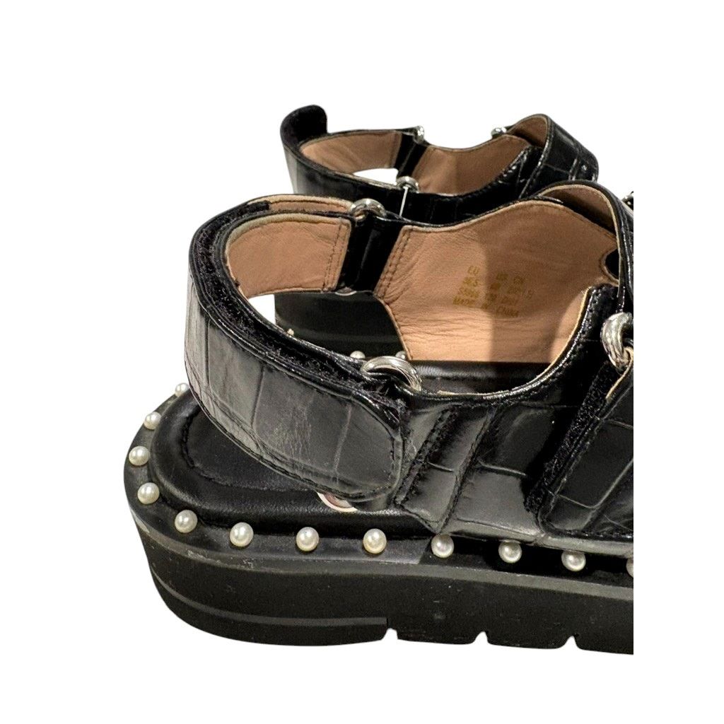 Stuart Weitzman Stuart Weitzman Zoe Lift Leather Slingback platform ...