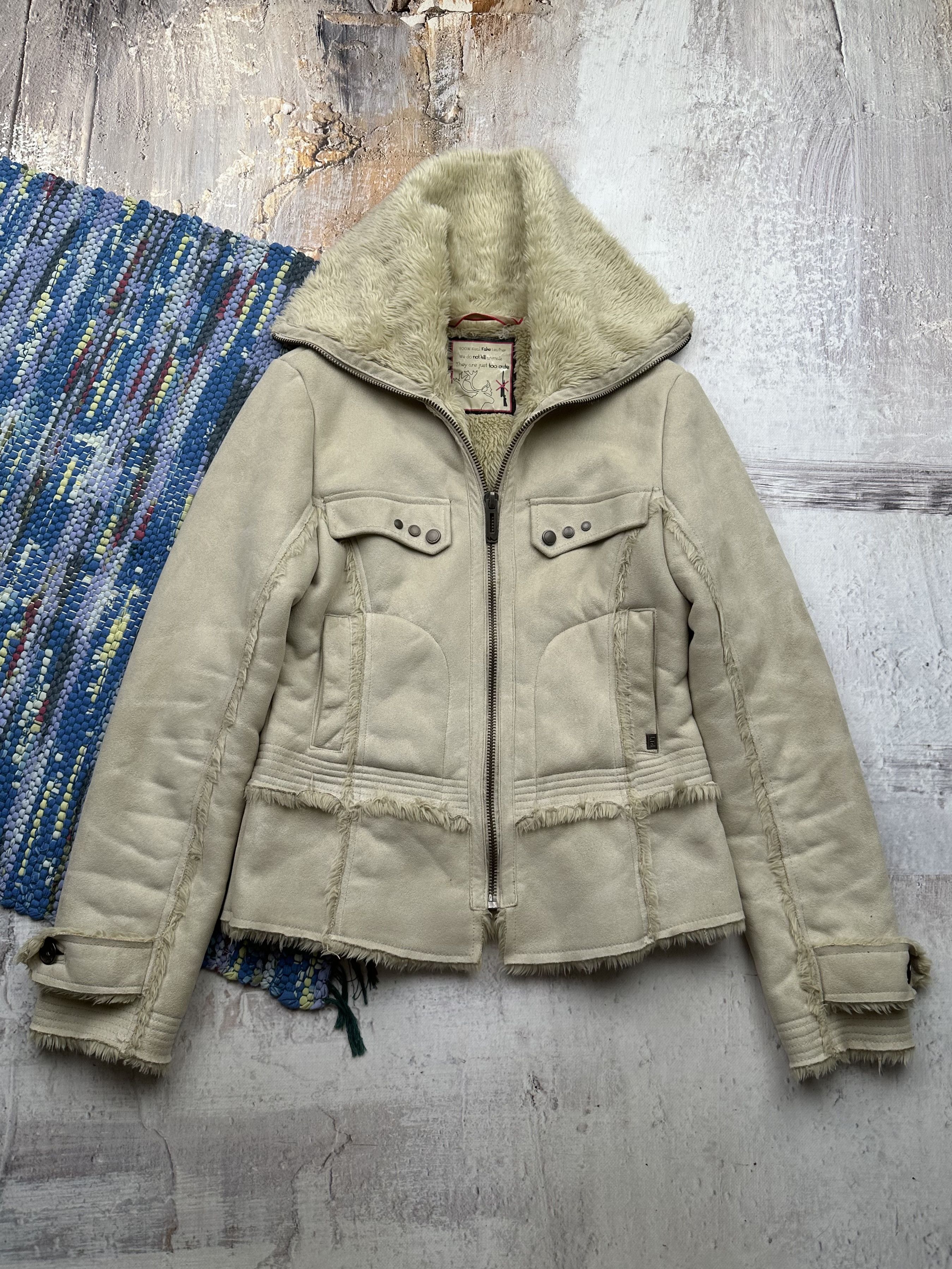 Japanese Brand × Sheepskin Coat × Vintage Vintage Faux Sheepskin Coat ...