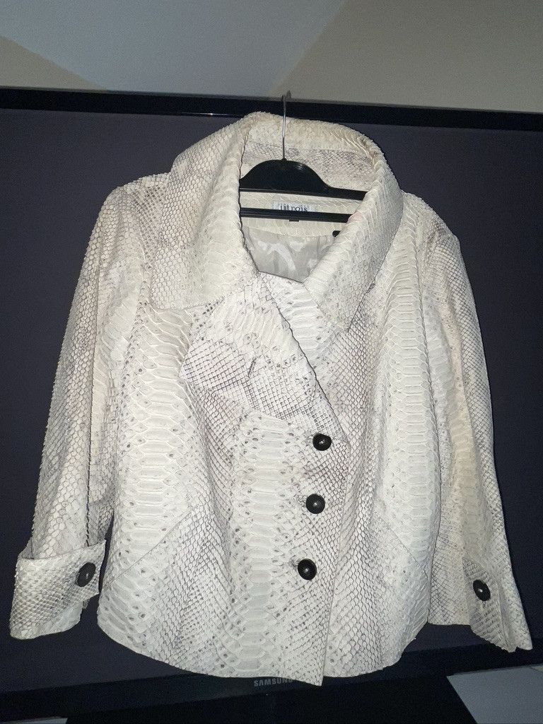 Jitrois Rare Jitrois python nubuck leather jacket | Grailed