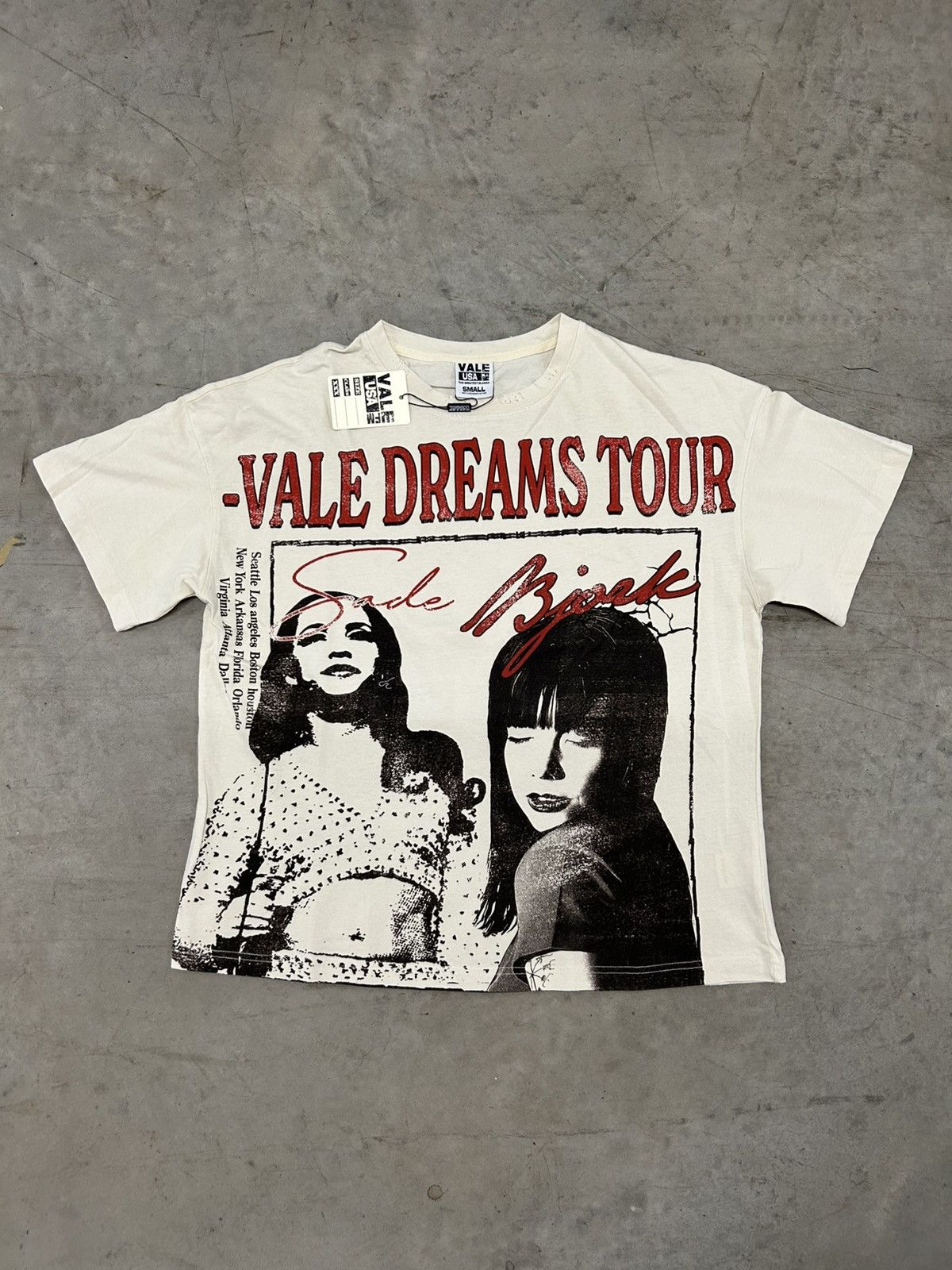 Vale Vale Forever Valley Dreams Cream Fantasy Tour Tee 2X-Large | Grailed