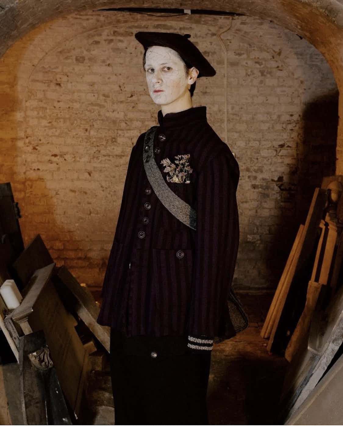 John Alexander Skelton Woollen striped jacket | Grailed