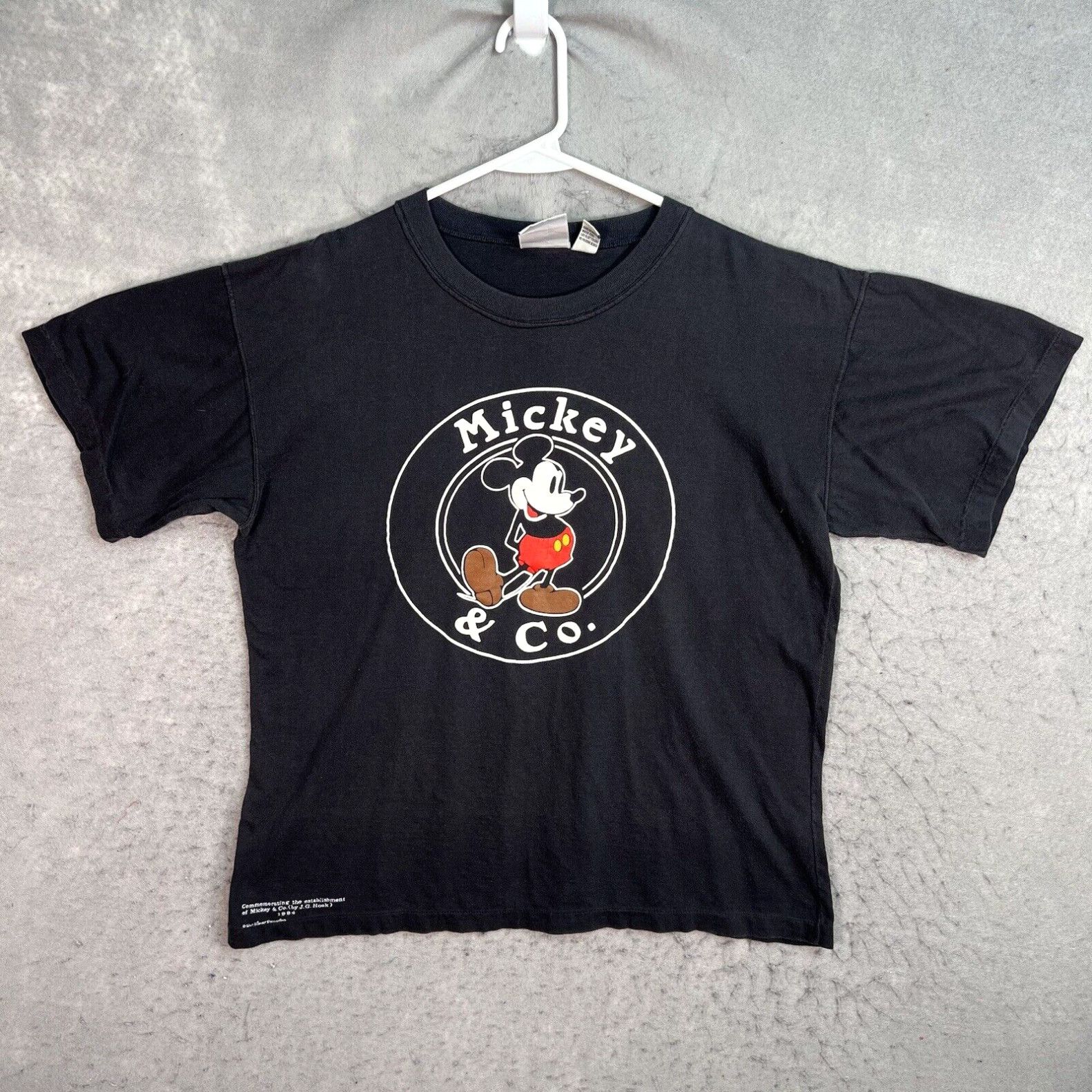 Vintage A1 Vintage 90s Mickey Mouse & Co T Shirt Adult Large Black Mens ...