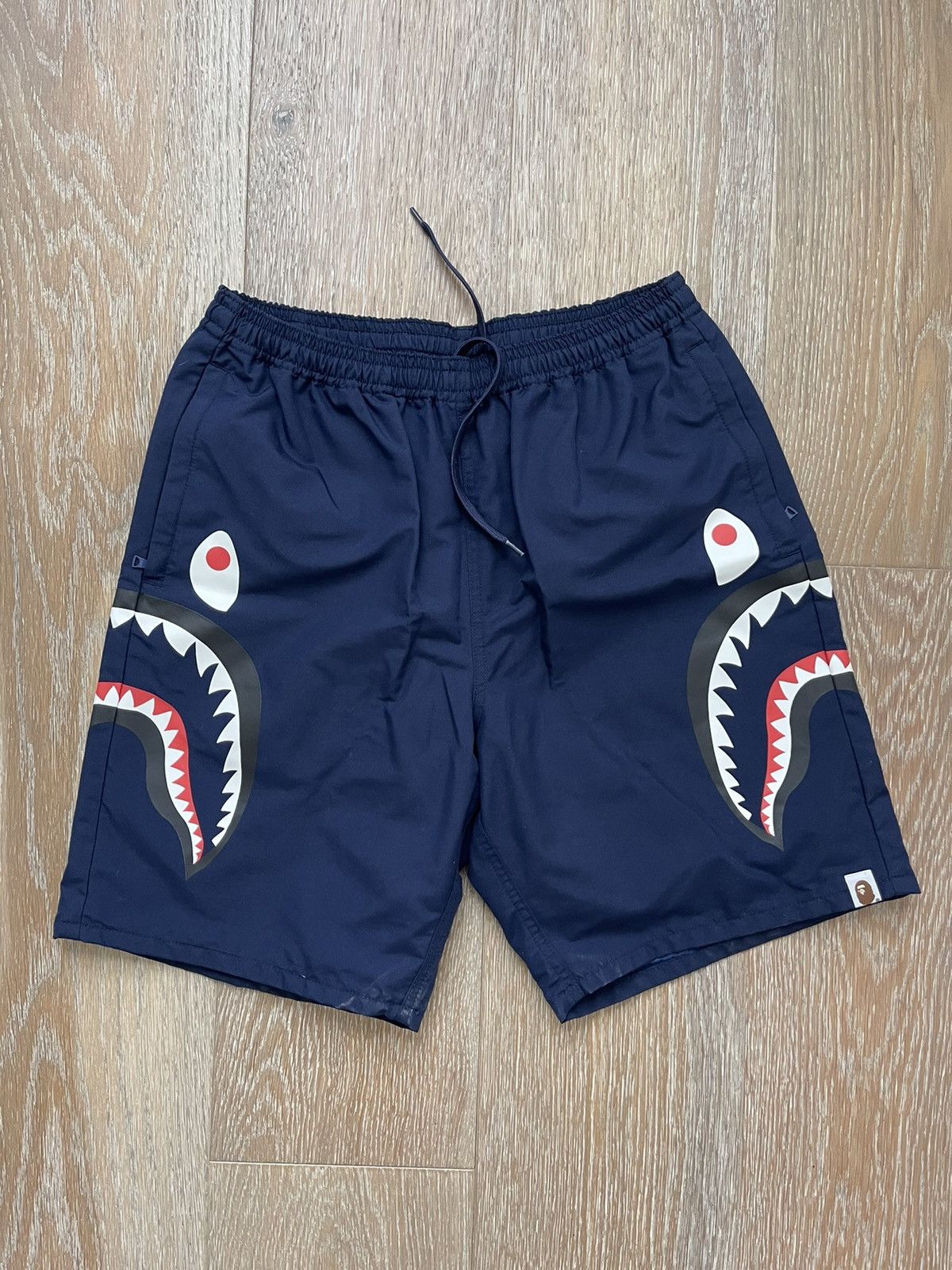 Bape BAPE Side Shark Beach Shorts | Grailed