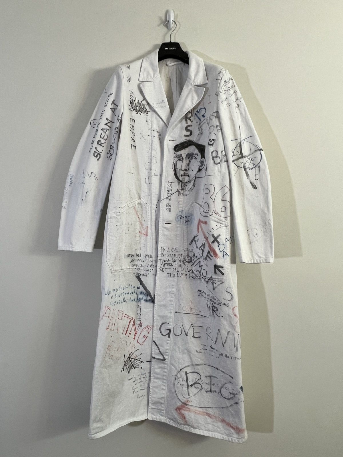 Raf Simons Raf simons Graffiti Lab Coat | Grailed